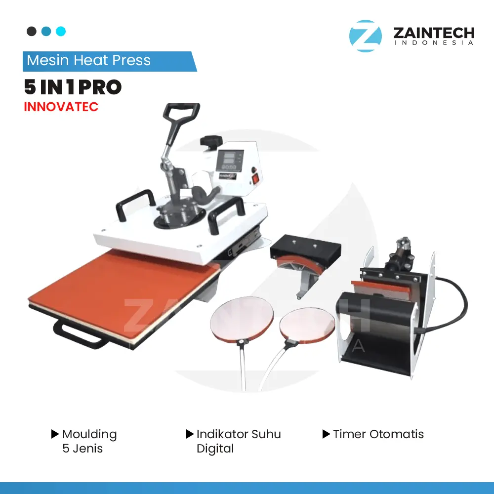 Jual Mesin Heat Press INNOVATEC 5 In 1 Putih Murah Bergaransi
