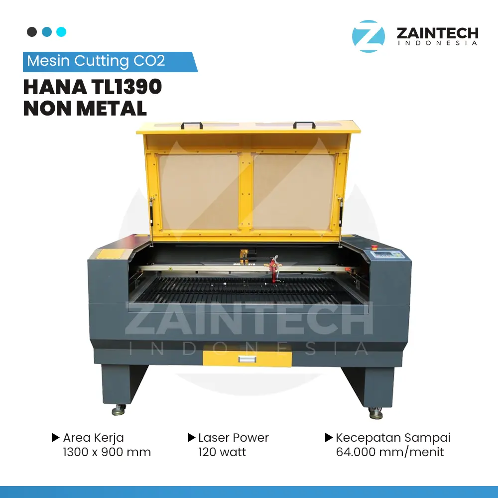 Mesin Laser Cutting Co2 HANA TL1390 Non Metal Murah & Presisi